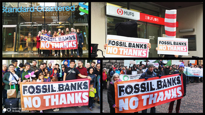 BankTrack – Dozens of people (and a dinosaur) join Fossil Banks, No ...